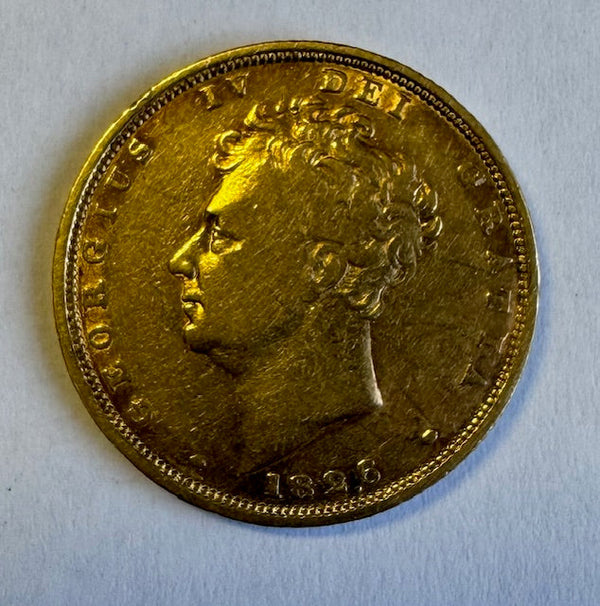 GREAT BRITAIN 1826 KING GEORGE 1V GOLD SOVEREIGN – Eastgate Coins