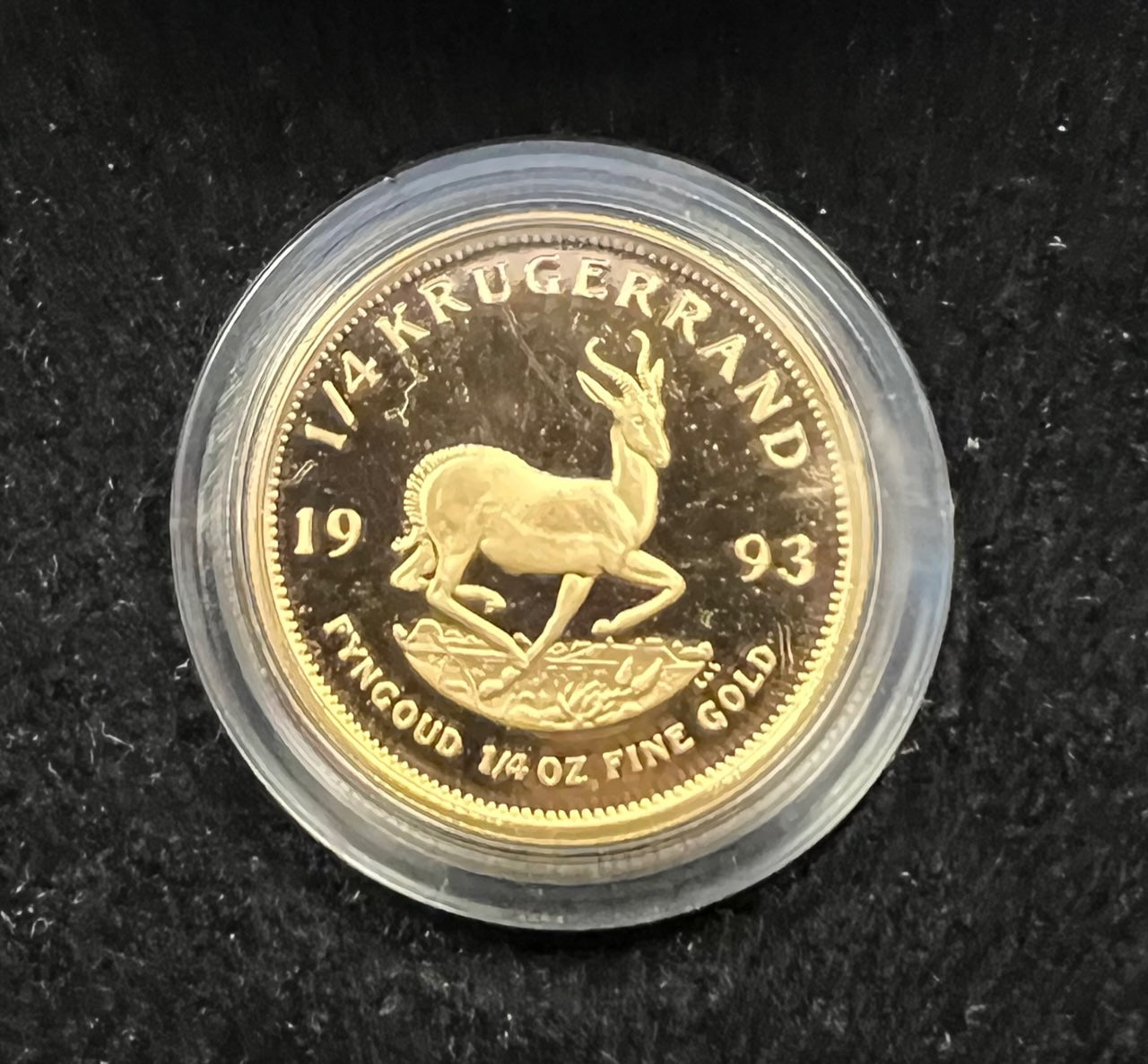 1993 PROOF QUARTER OUNCE KRUGERRAND – Eastgate Coins