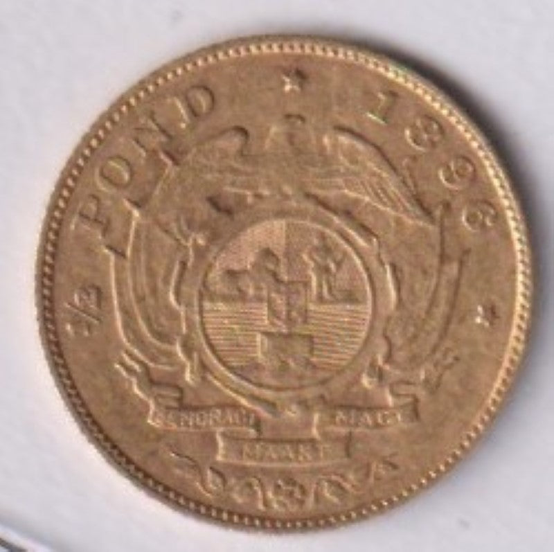 ZAR 1896 HALF POND (1) – Eastgate Coins