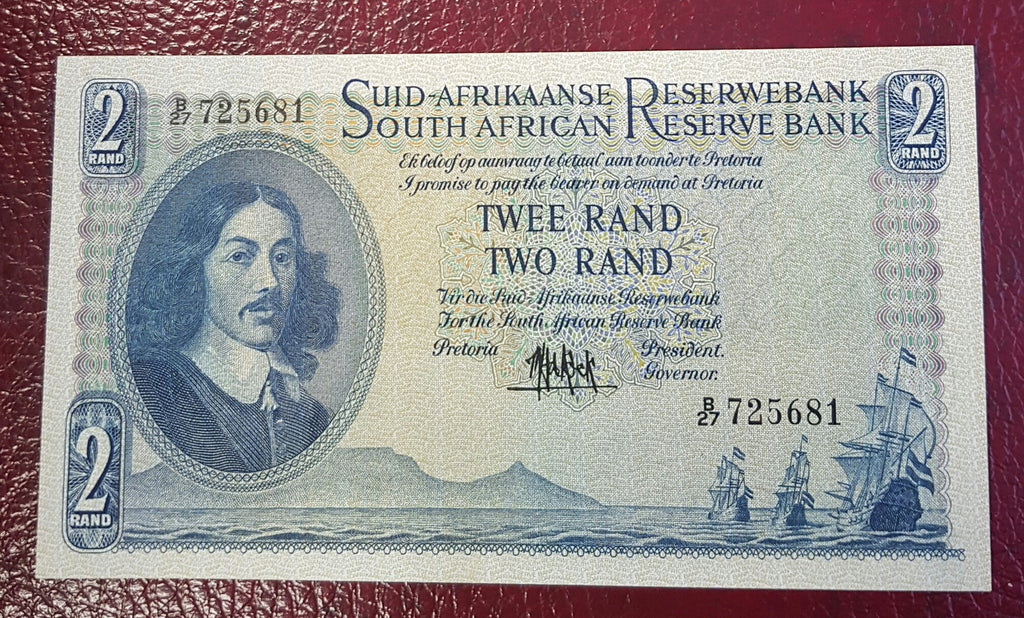 TWO RAND 1961 4th ISSUE - MH de KOCK – Eastgate Coins